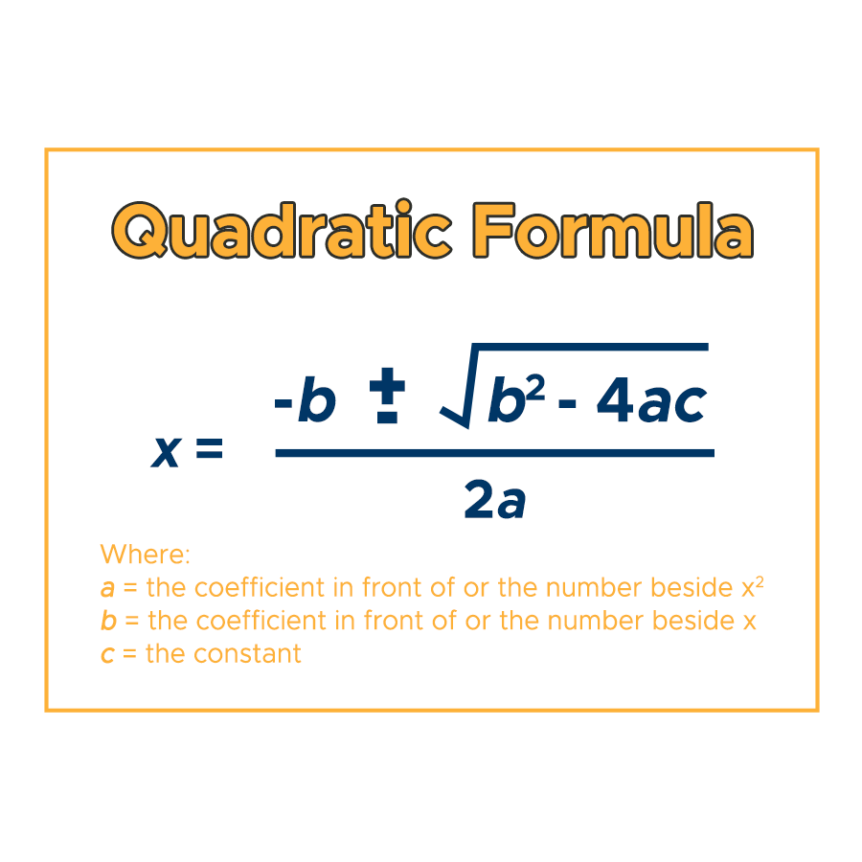 Quadratic Formula Equation Examples Curvebreakers