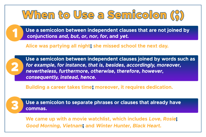 Semicolon: The Combination Punctuation - Curvebreakers